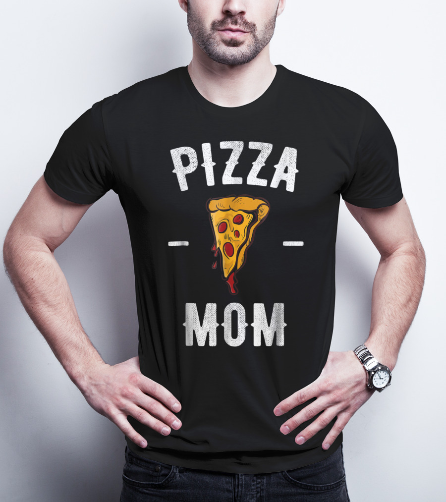 Pizza Mom Pizza Lover Pizza Slice T-Shirt