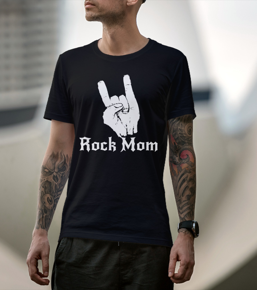 Rock Mom Hand Horns Rock N Roll T-Shirt