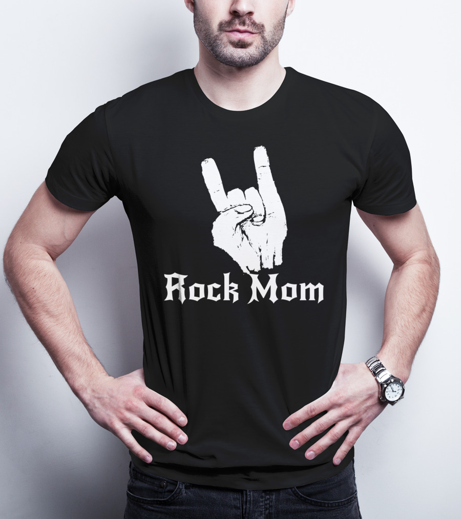 Rock Mom Hand Horns Rock N Roll T-Shirt