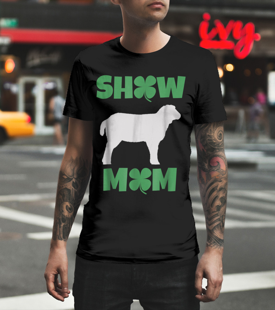 SHOW MOM Shamrock Sheep T-Shirt