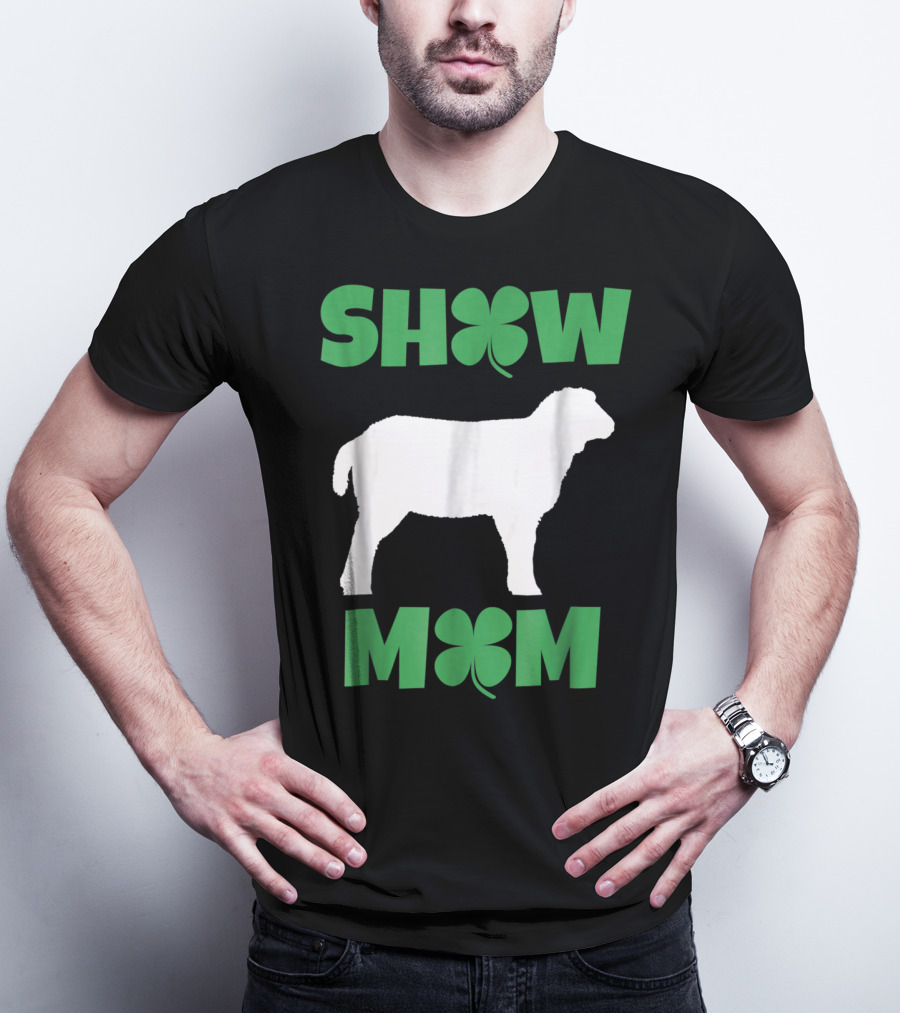 SHOW MOM Shamrock Sheep T-Shirt