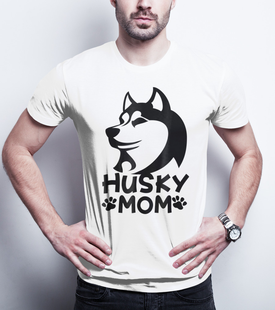 Husky Mom Siberian Husky Lovers I Love My Husky T-Shirt