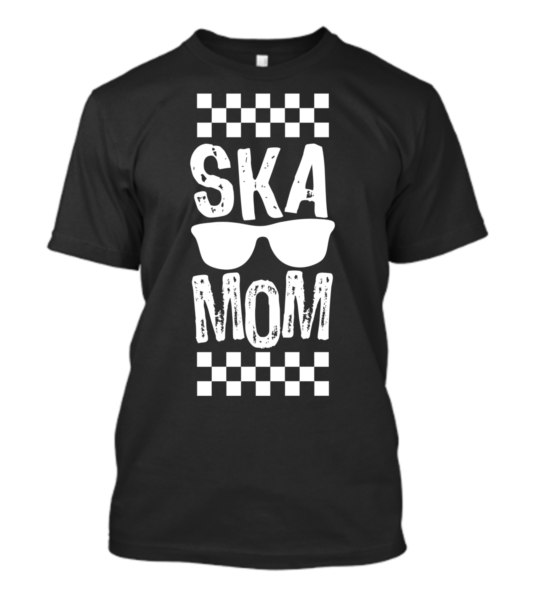 Ska Mom 80s Music Checkered Sunglasses T-Shirt