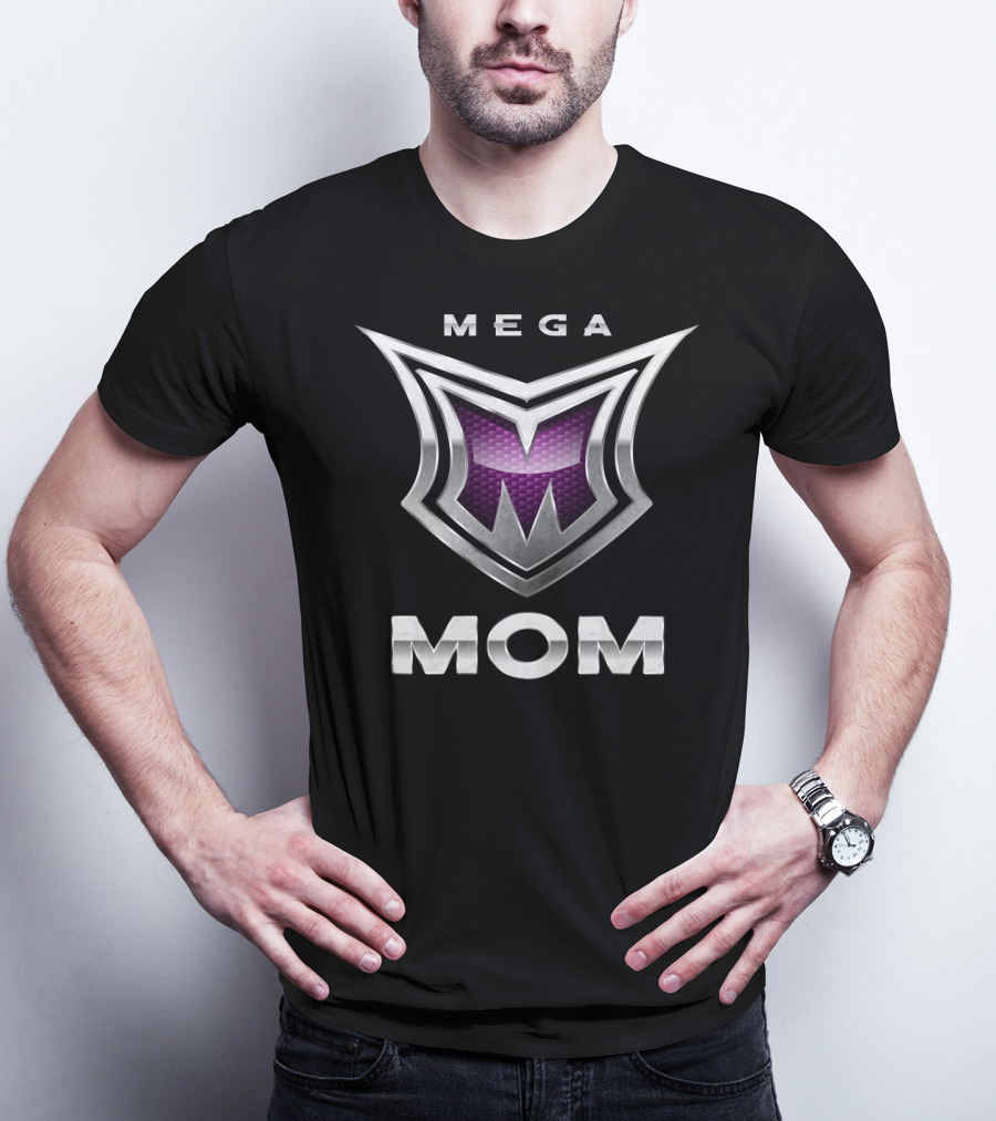 Mega Mom Hero Shield Super Mama T-Shirt