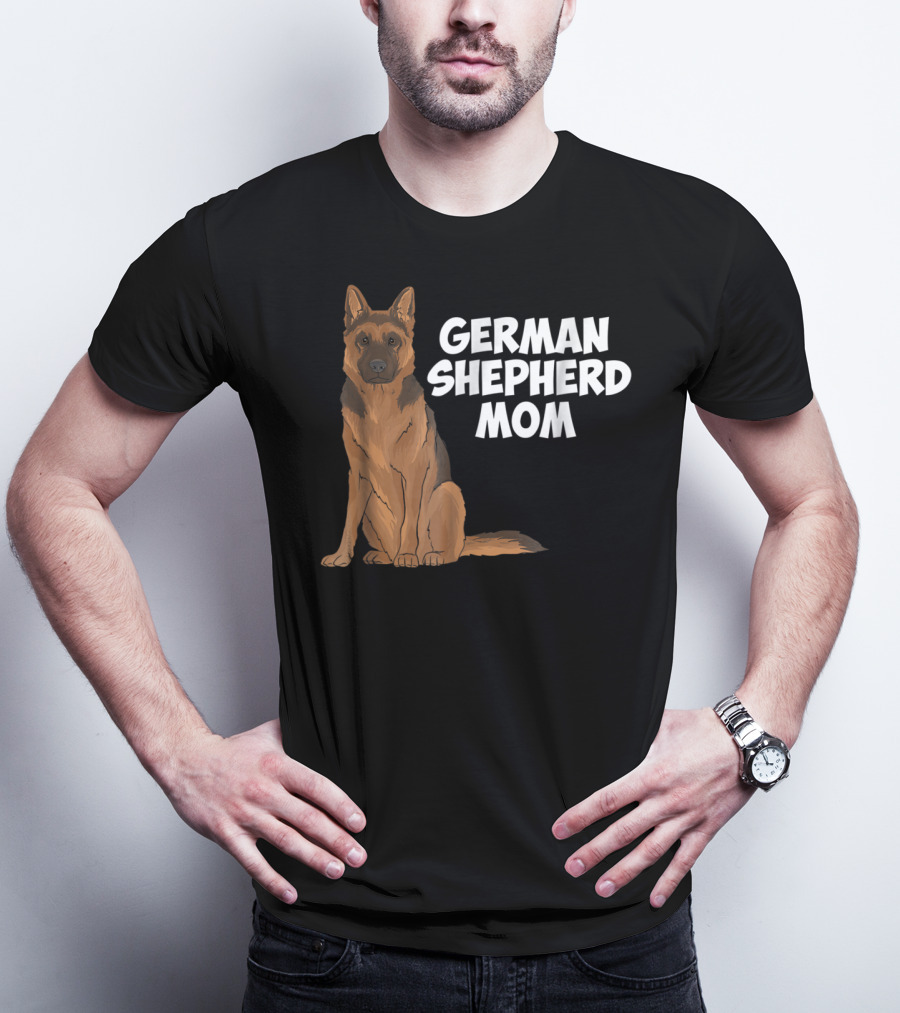German Shepherd Mom Dog Lovers Birthday22 T-Shirt