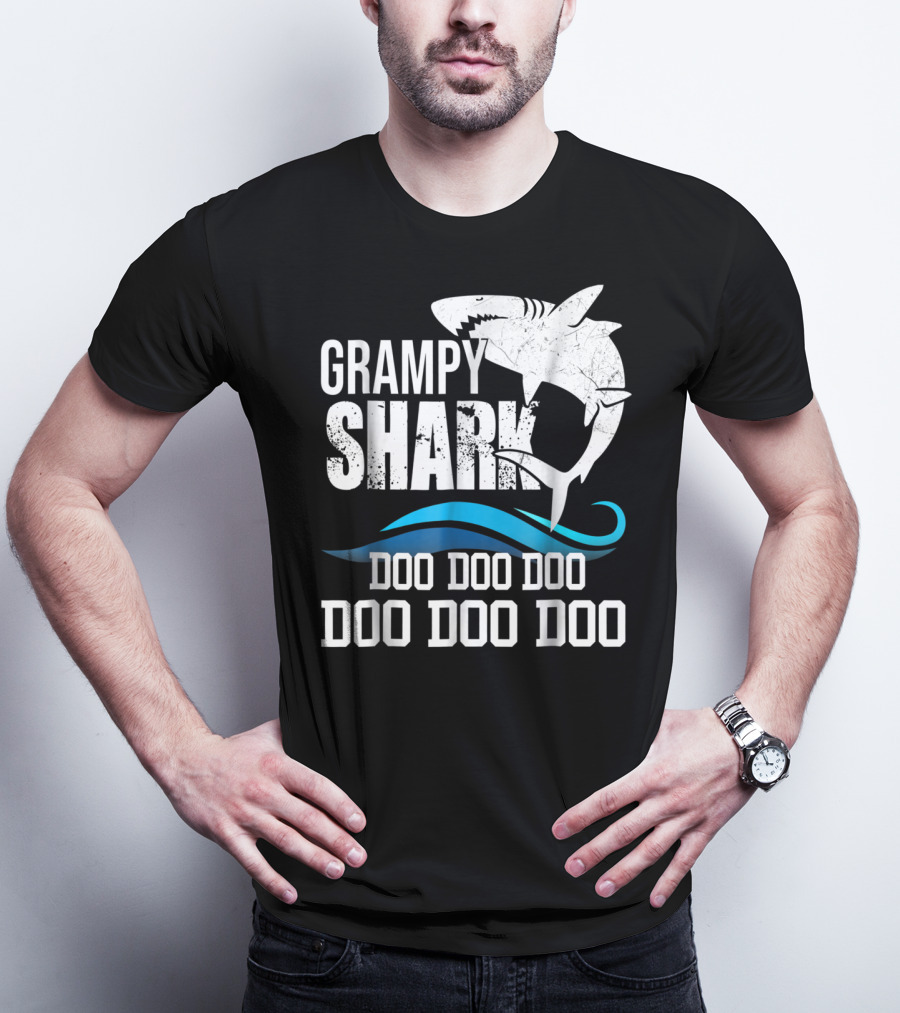 Grampy Shark Doo Doo Doo Halloween Grandma Mother Mom T-Shirt