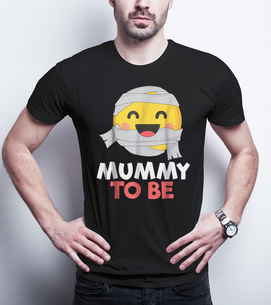 Mummy To Be Emoji Halloween Pregnancy T-Shirt