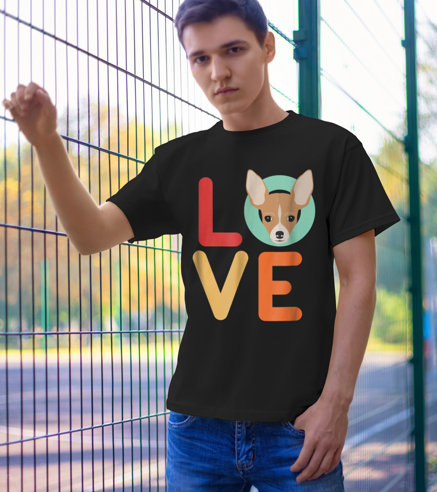 Love Chihuahua Dog Animal Lover Puppies Mom Dad T-Shirt