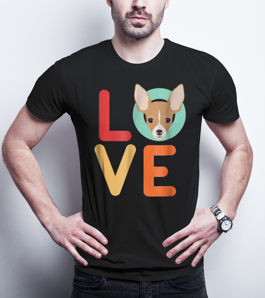 Love Chihuahua Dog Animal Lover Puppies Mom Dad T-Shirt