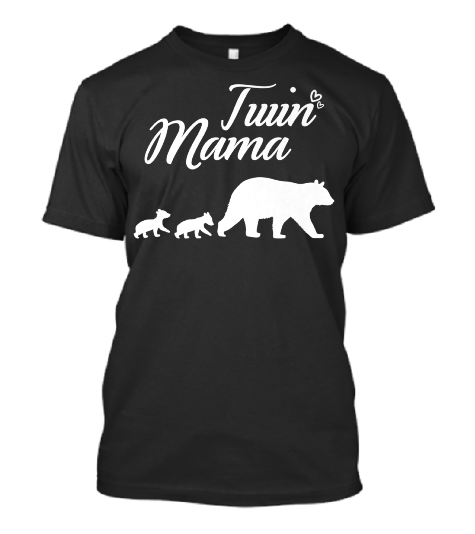 Twin Mama Bear With Cubs T-Shirt