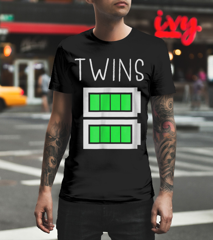 Twins Full Energy Full Batteries T-Shirt