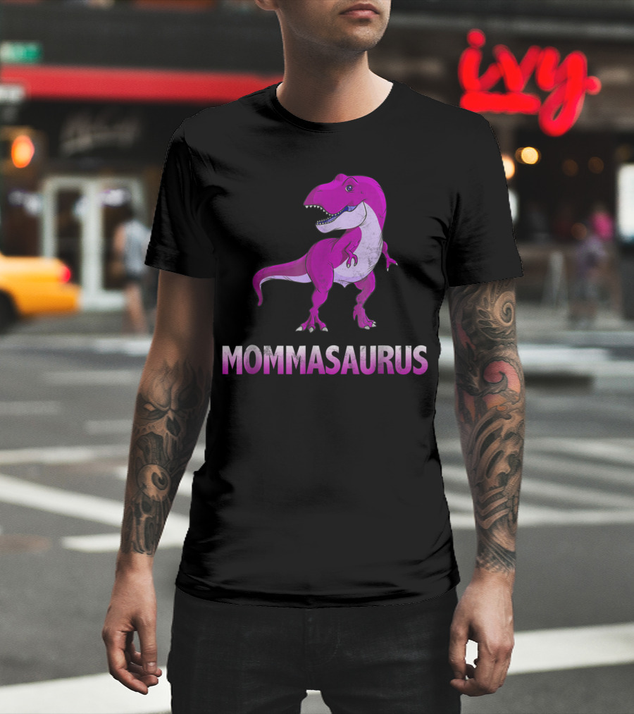 MOMMASAURUS Pink TRex Mother Momma TRex T-Shirt