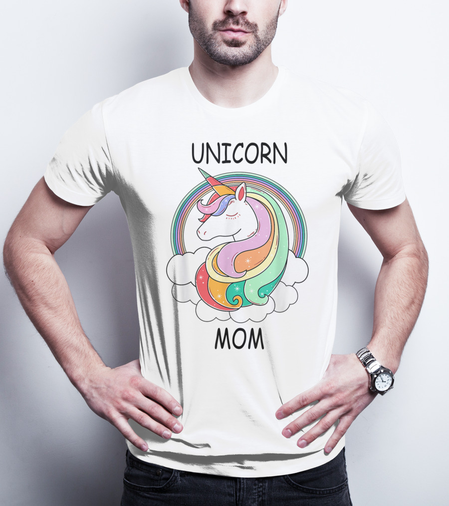 Unicorn Mom Cute Funny Rainbow Unicorn T-Shirt