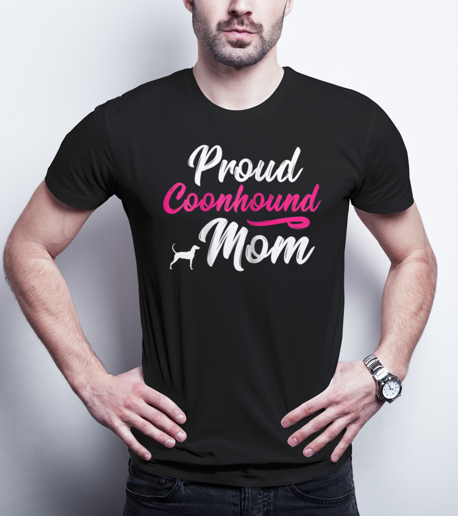 Proud Coonhound Mom T-Shirt