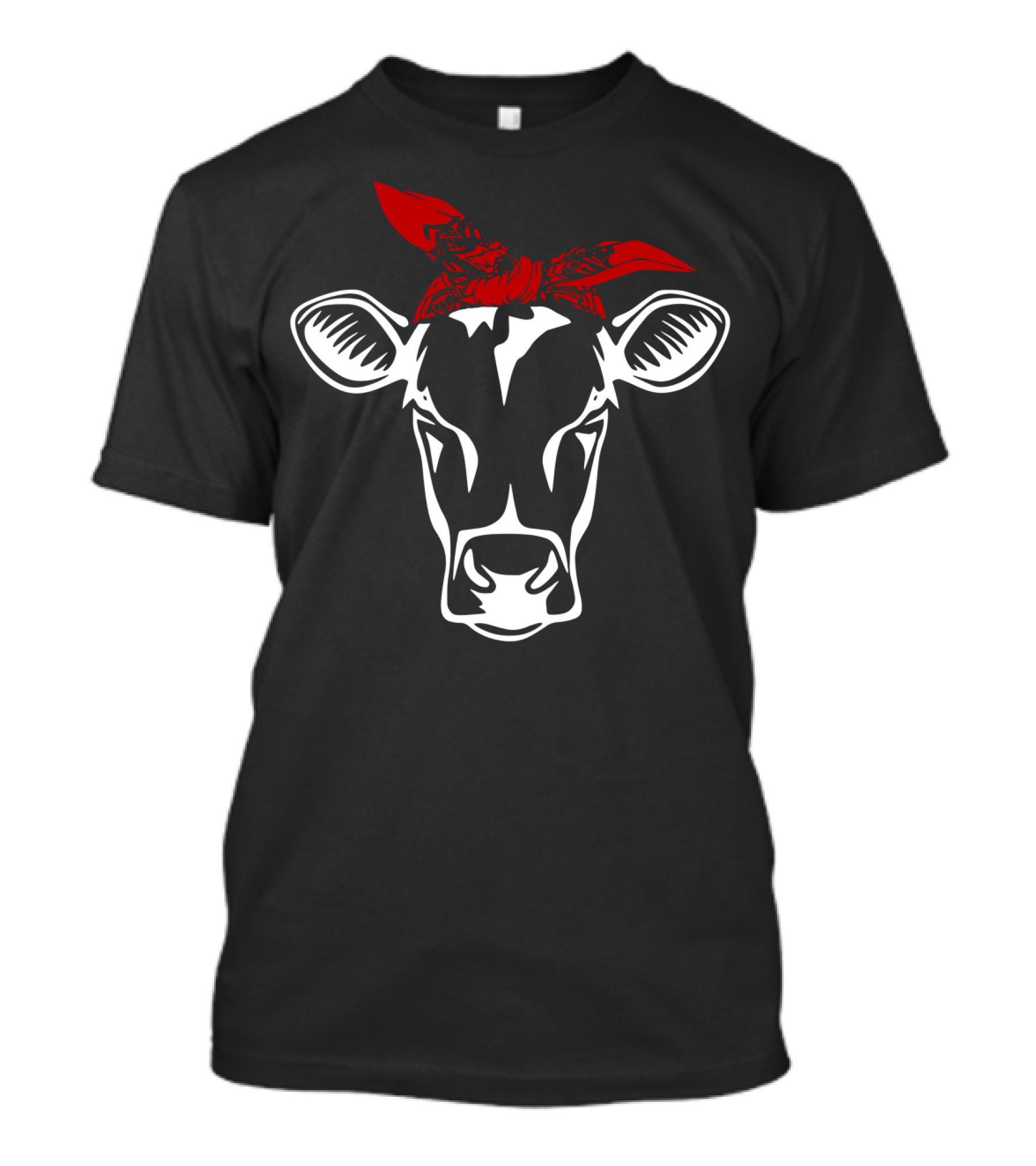 Cow With Red Bandana Heifer Farm T-Shirt