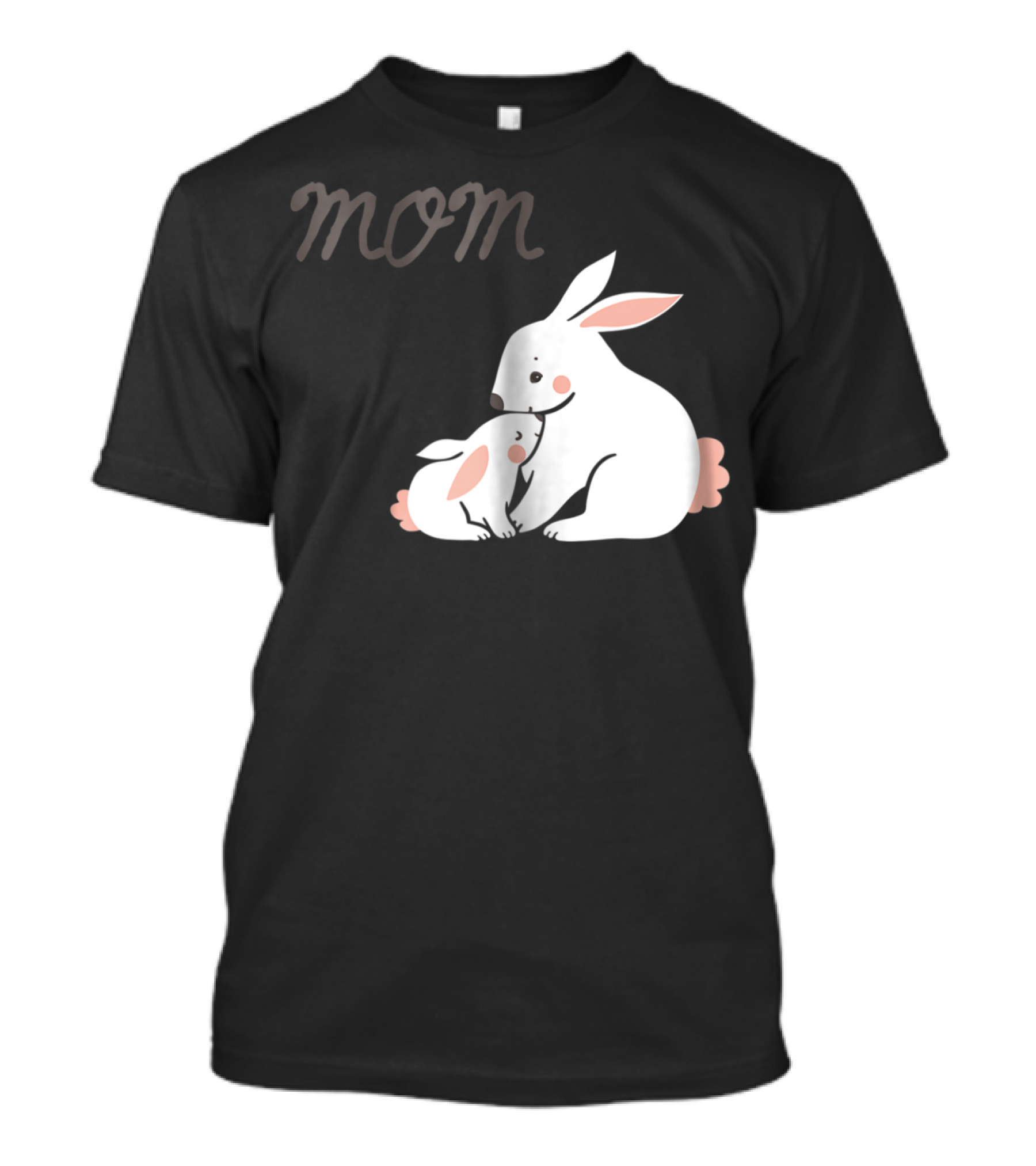 Mom Bunny And Child Hugging T-Shirt