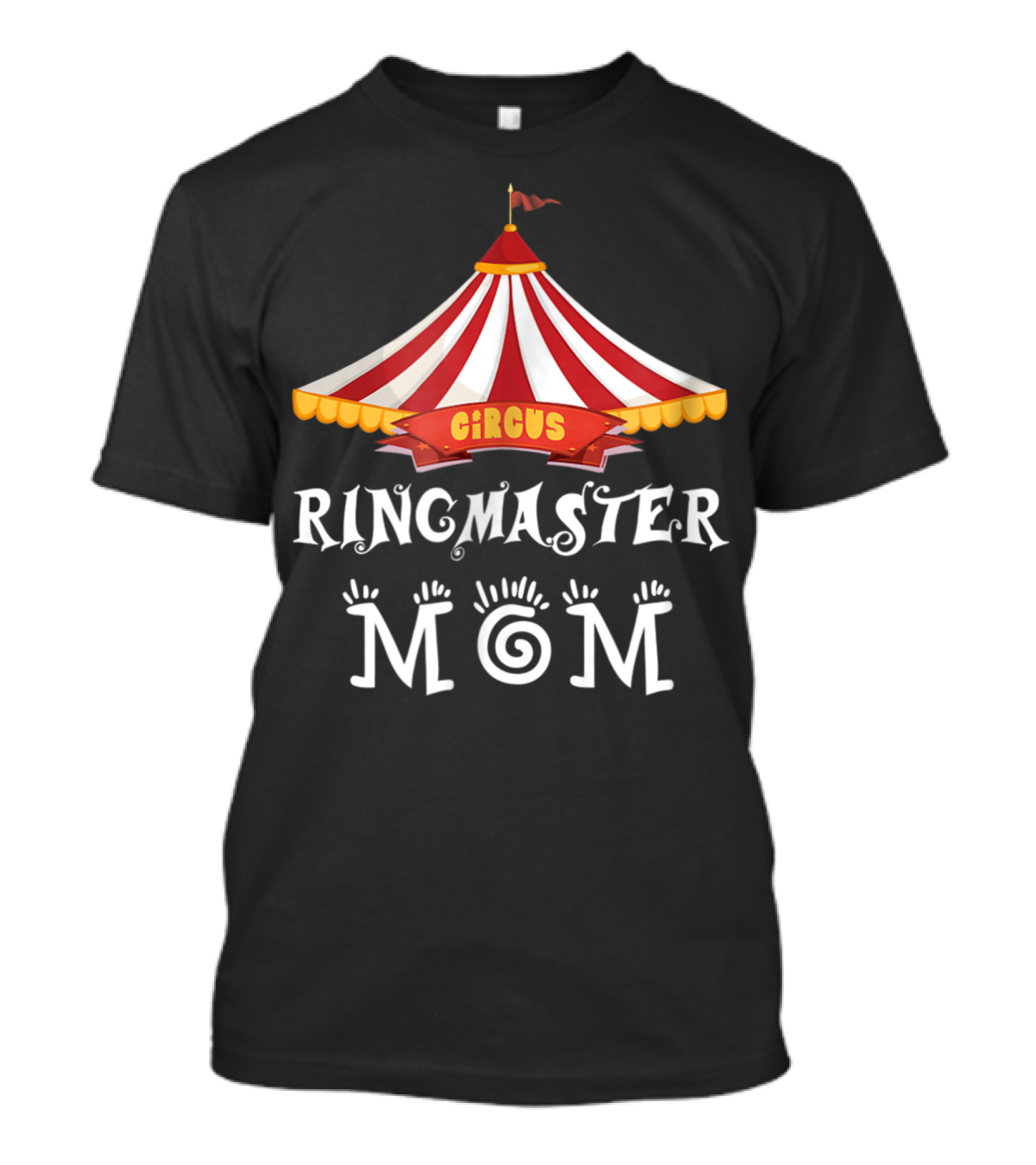 Circus Tent Ringmaster Mom Carnival Birthday Party T-Shirt