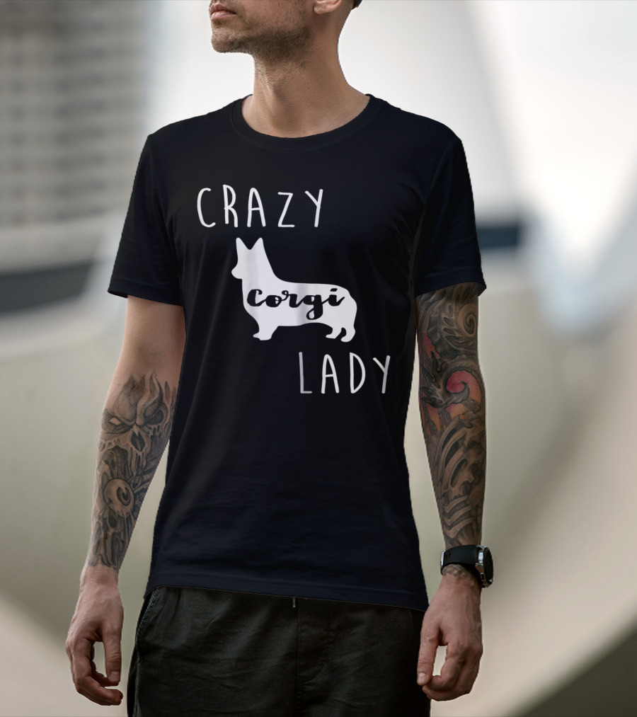 Crazy Corgi Lady T-Shirt