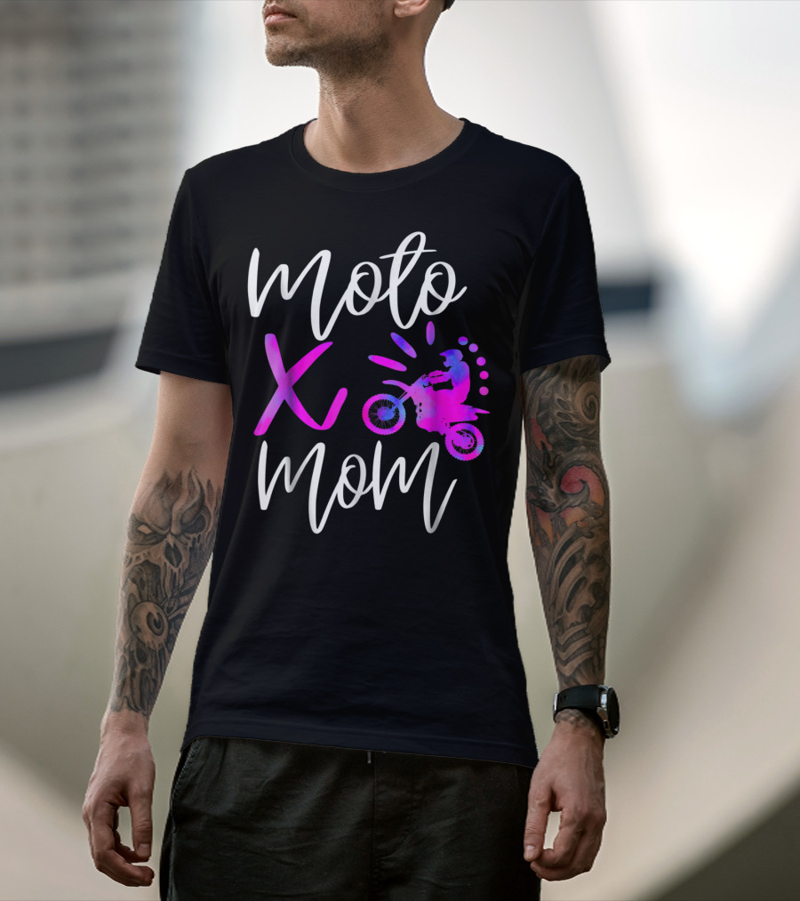 Moto X Mom Cute Motocross Dirtbike Mom T-Shirt