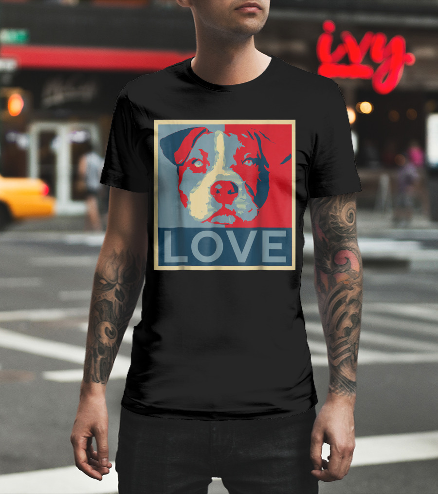 LOVE Pitbull Pit Bull Lovers T-Shirt