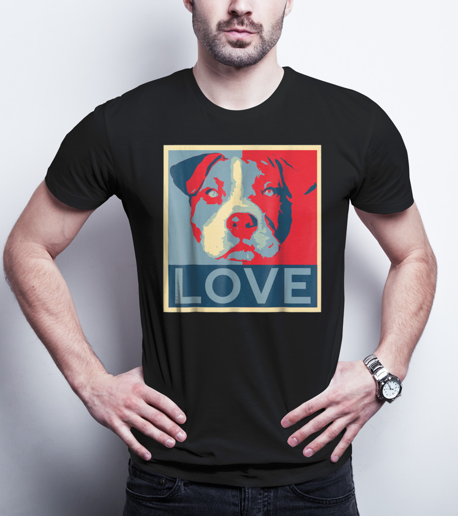LOVE Pitbull Pit Bull Lovers T-Shirt