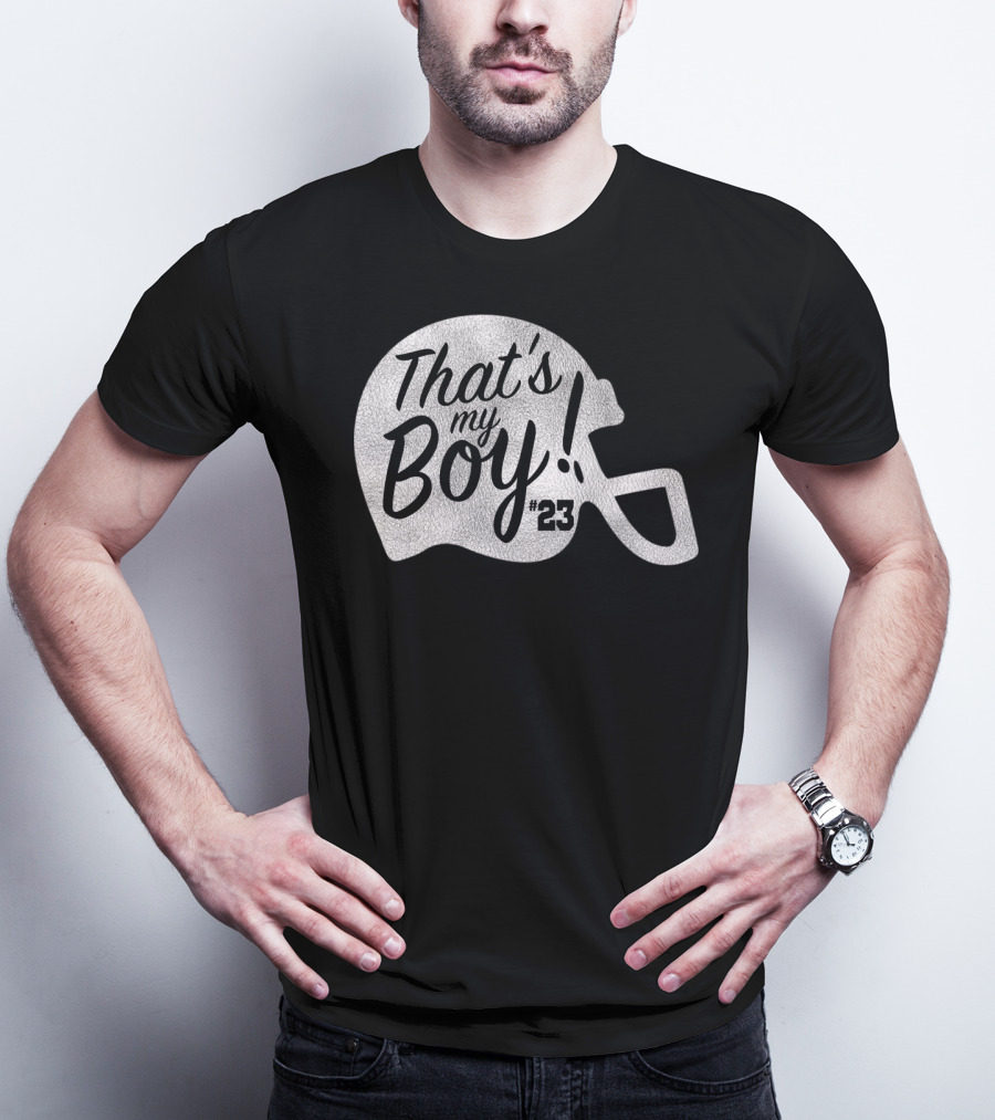 That's My Boy 23 Football Helmet T-Shirt