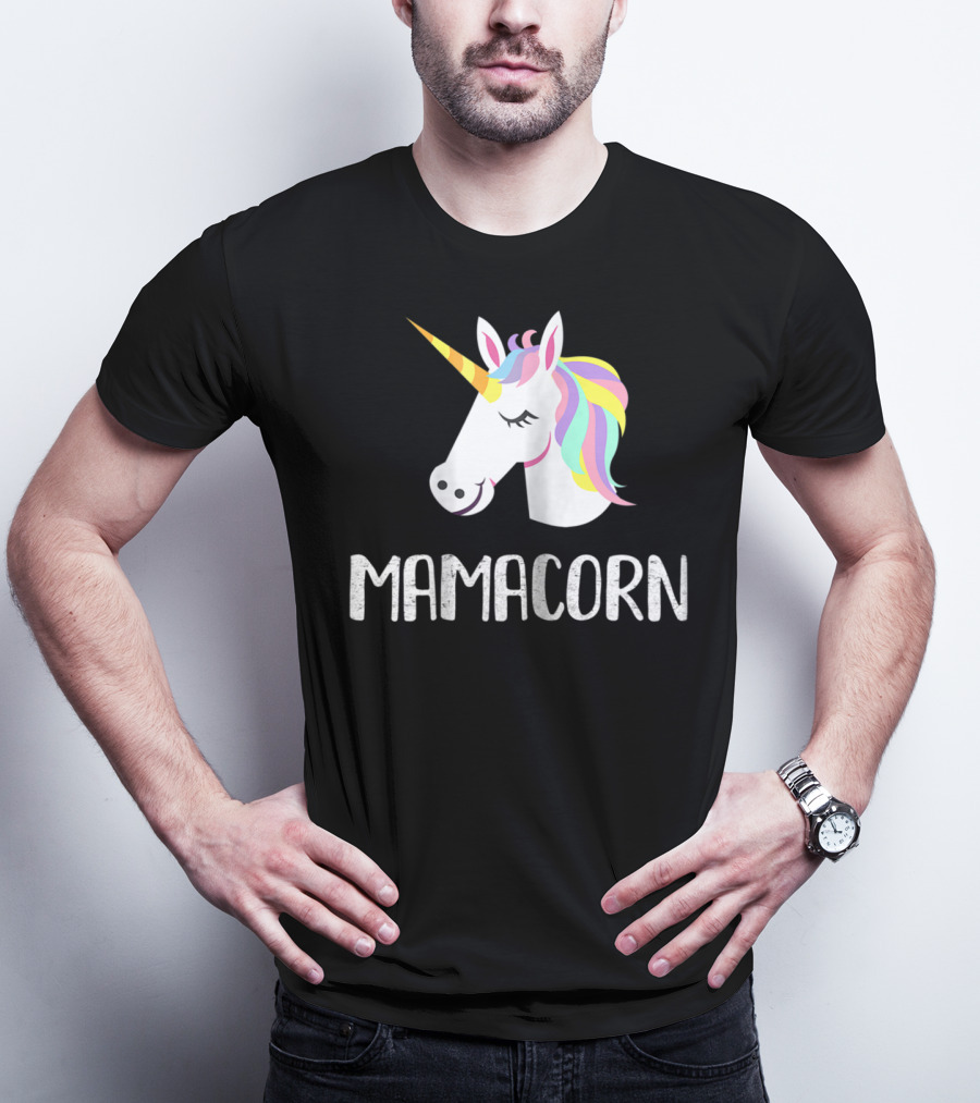 Mamacorn Unicorn Mom And Baby Mama T-Shirt