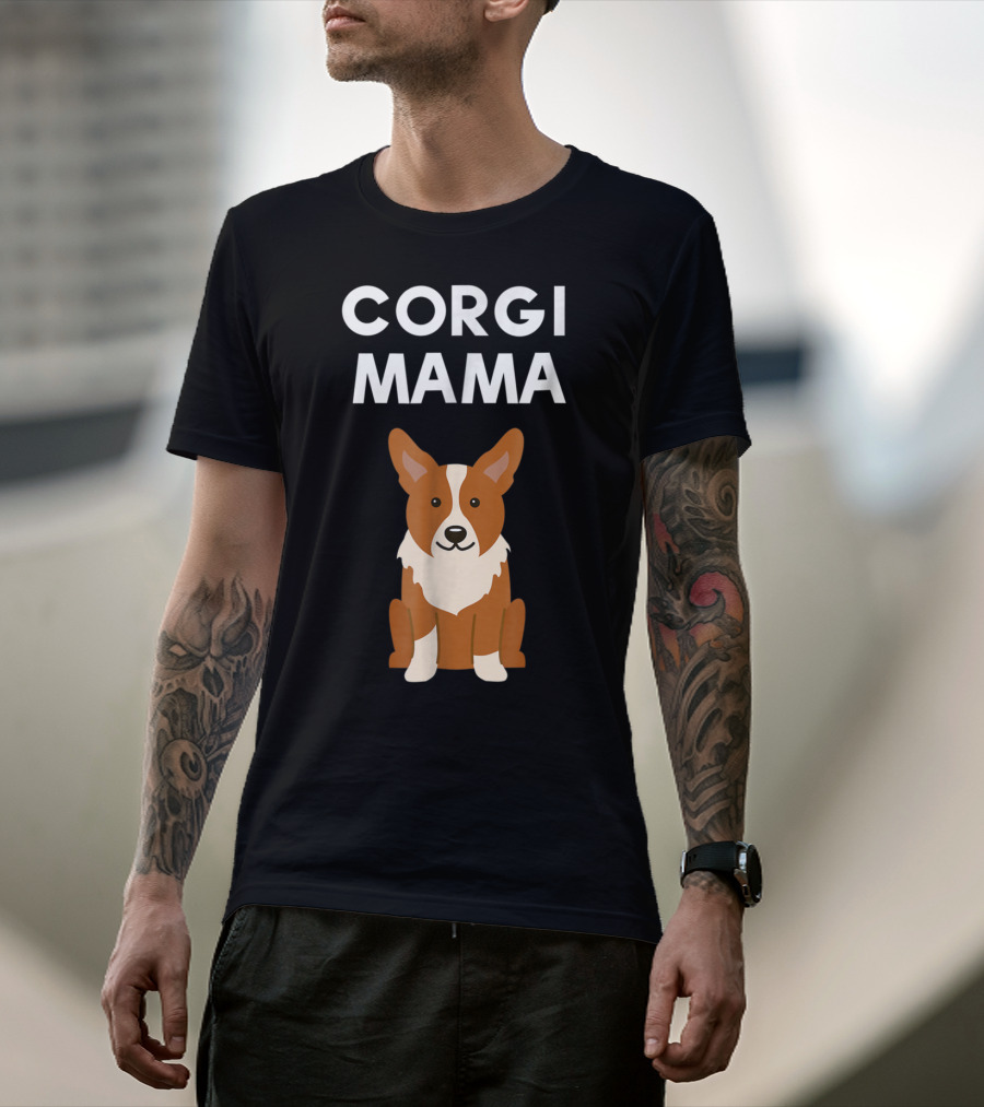 Corgi Mama Corgi Lover Cute Corgi Mom T-Shirt