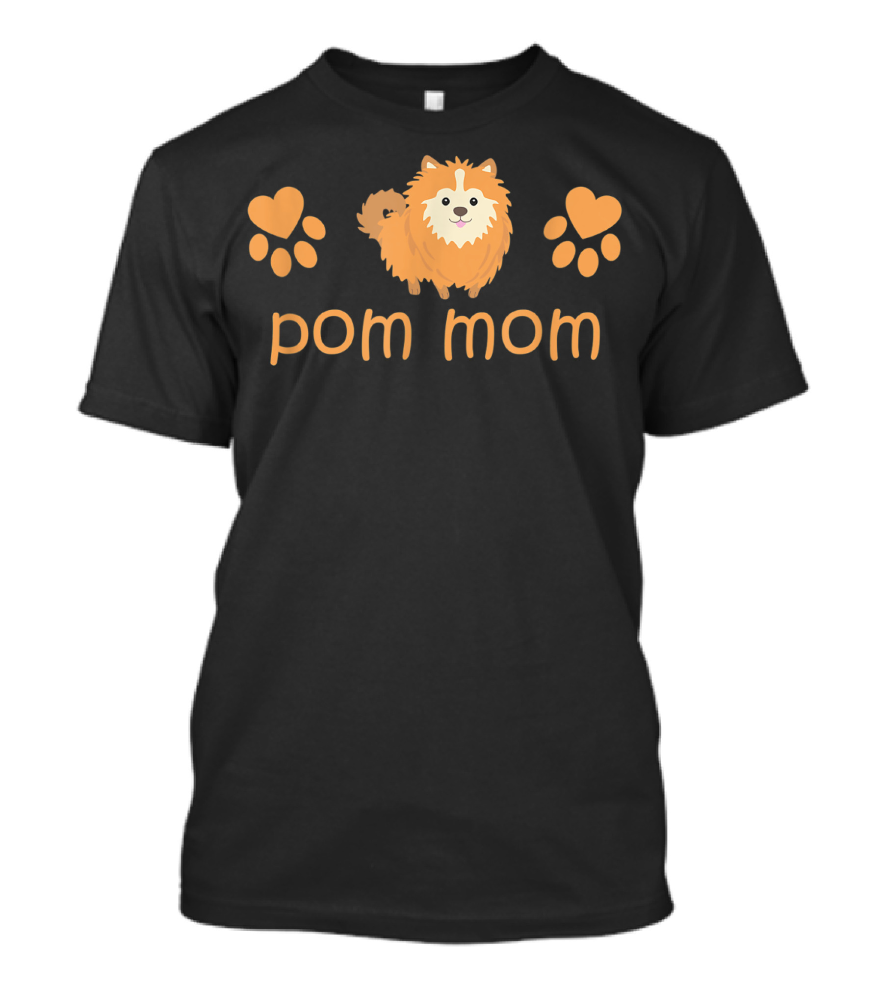 Pom Mom Cute Funny Pomeranian For Lovers T-Shirt