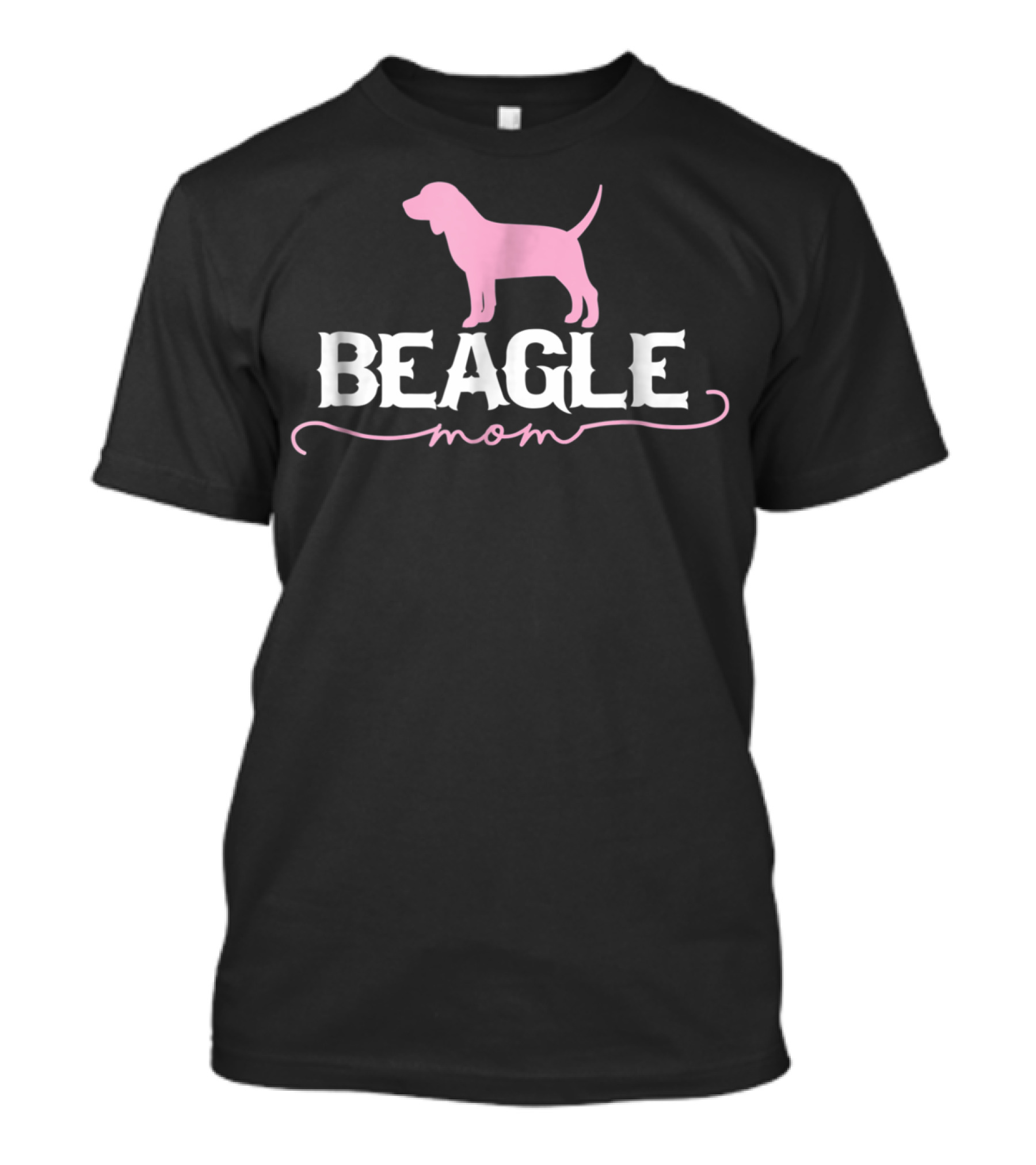 BEAGLE Mom Dog Lover Pink T-Shirt
