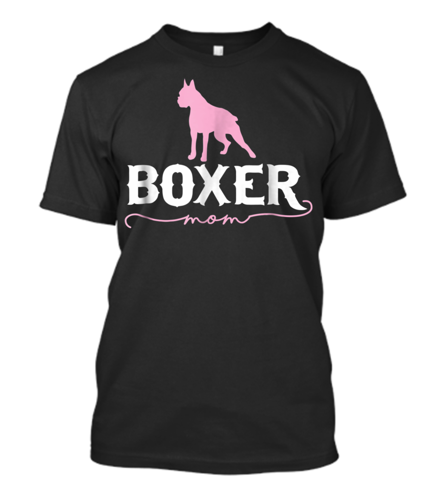 Boxer Mom Pink Dog T-Shirt