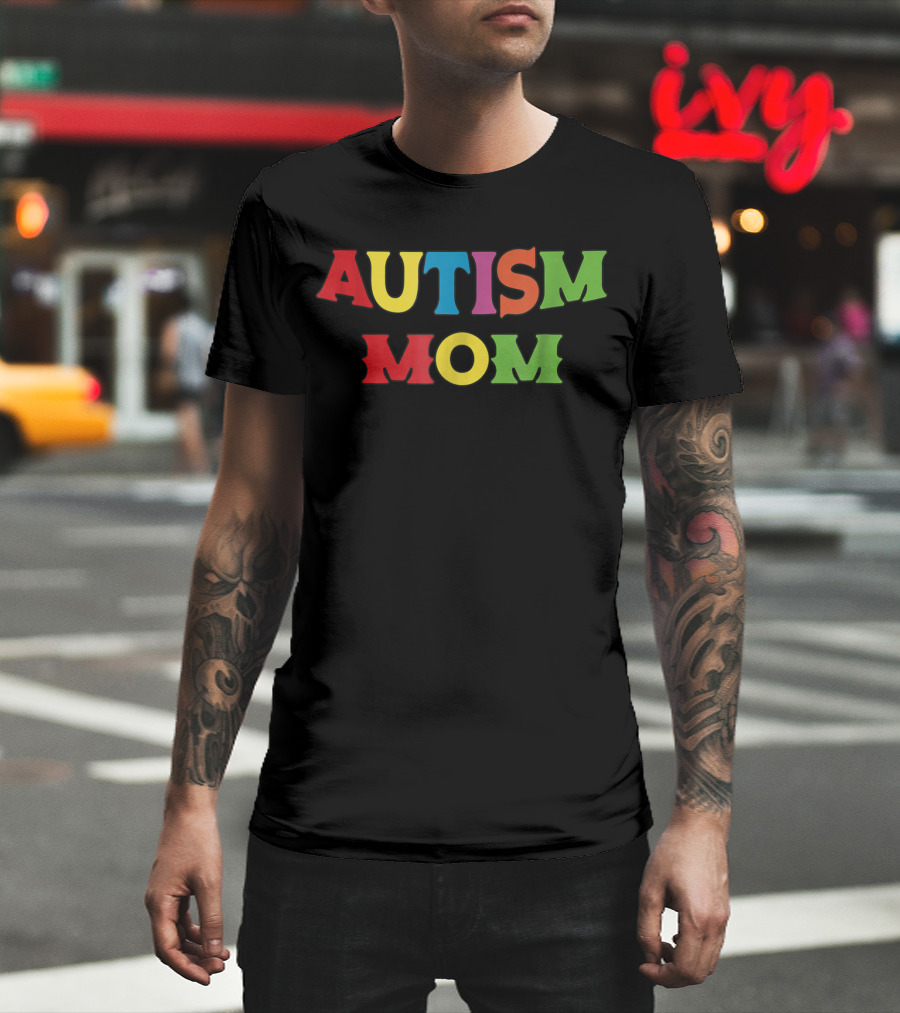 Autism Mom Autism Awareness Rainbow69 T-Shirt