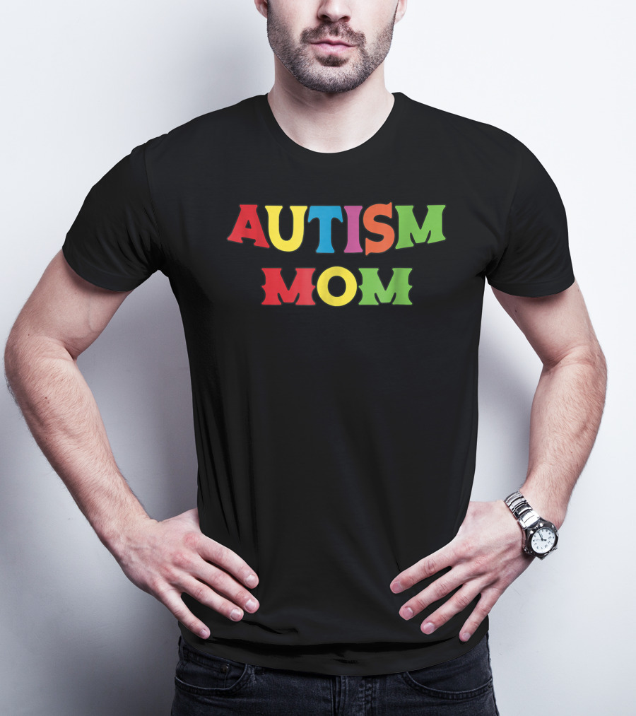 Autism Mom Autism Awareness Rainbow69 T-Shirt