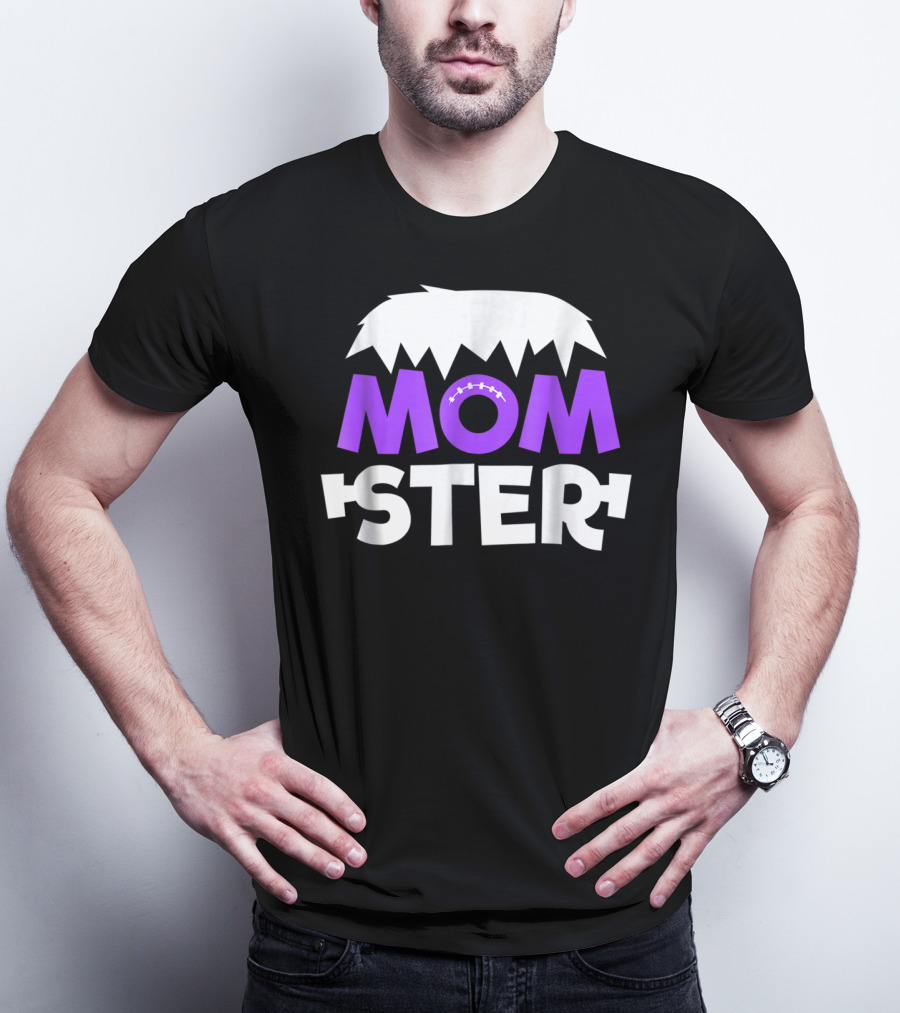 Momster Momster Funny Mom Frankenstein Hair And Stitches T-Shirt