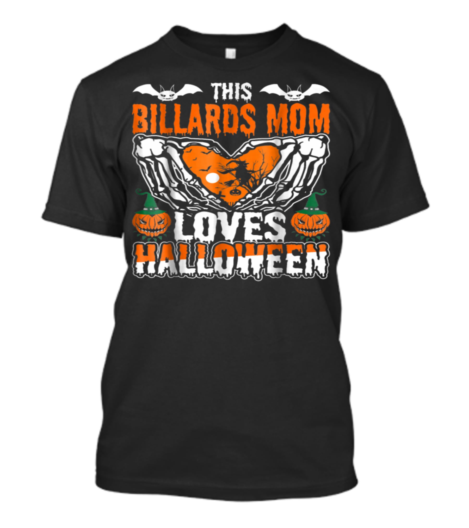 This Billards Mom Loves Halloween T-Shirt