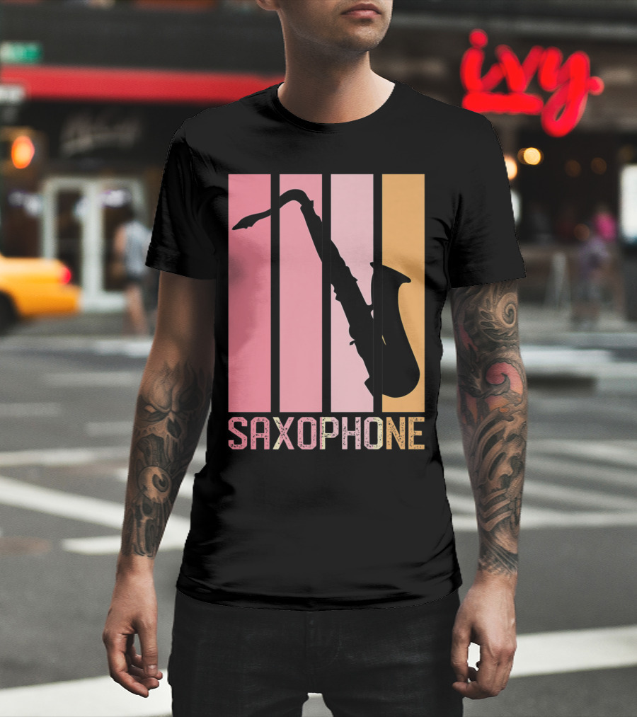 Saxophone Band Mom Marching Band School Music T-Shirt