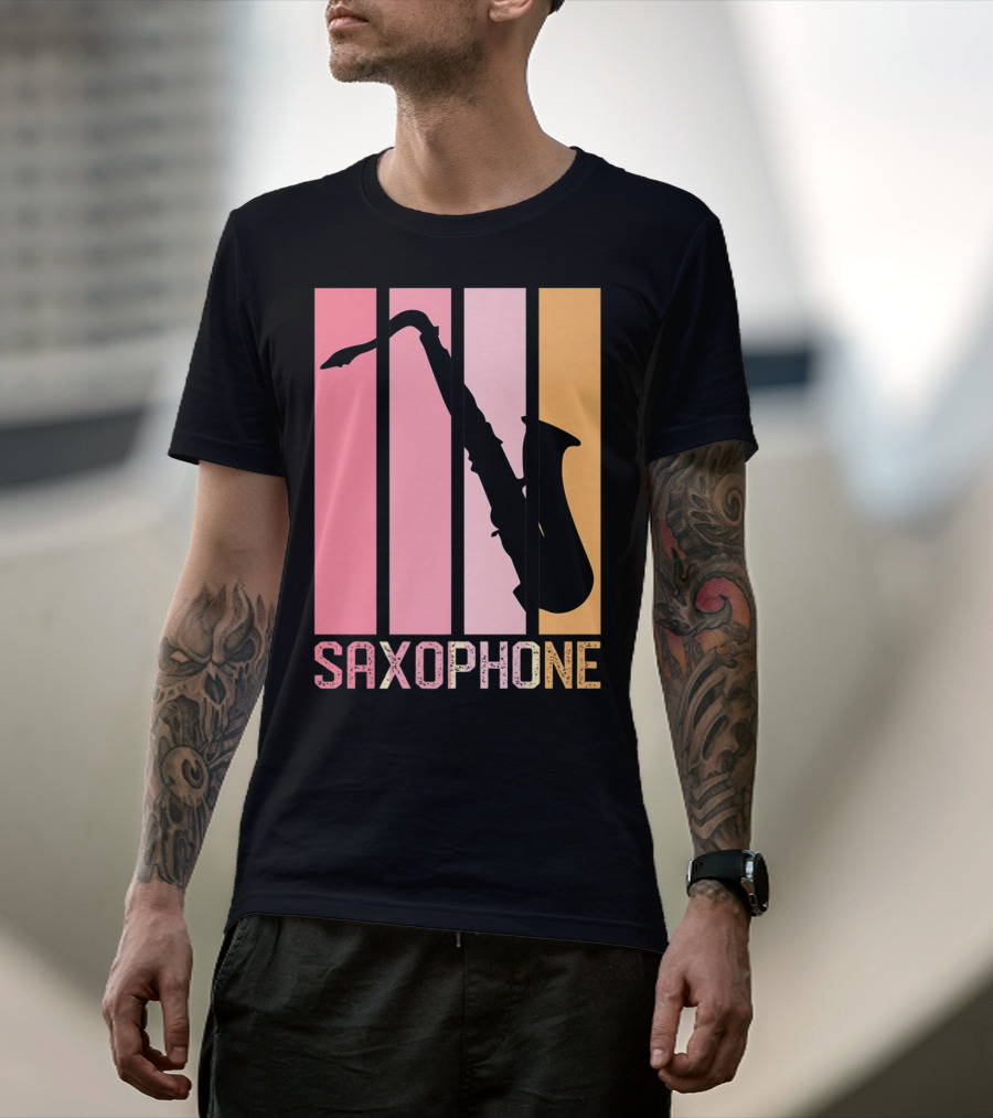 Saxophone Band Mom Marching Band School Music T-Shirt