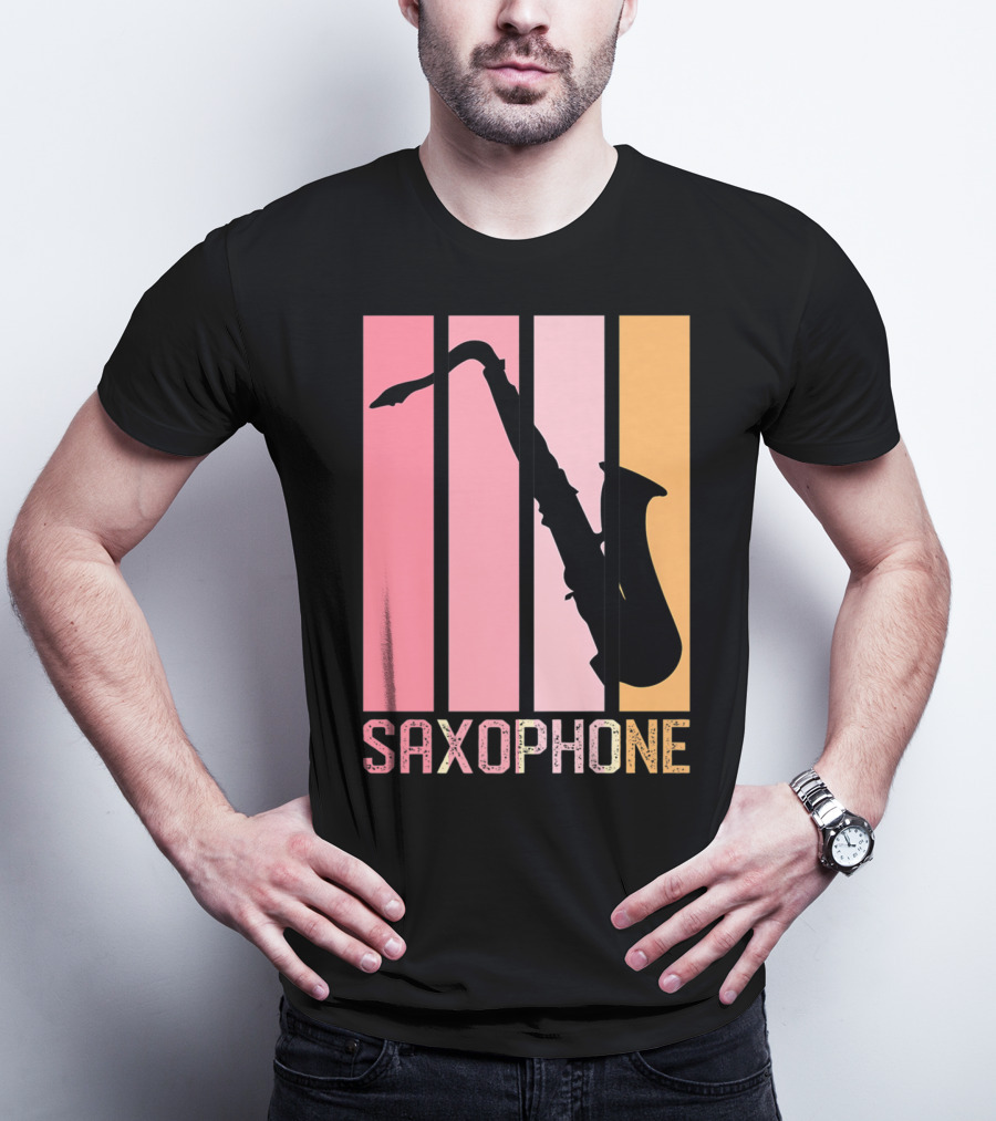 Saxophone Band Mom Marching Band School Music T-Shirt