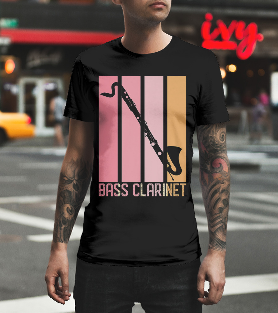 Bass Clarinet Band Mom Marching Band School T-Shirt