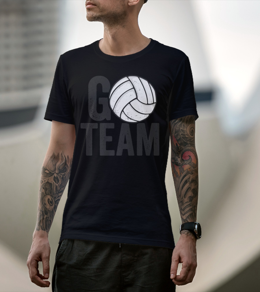 Go Team Volleyball Player Team Coach Family16 Volleyball T-Shirt