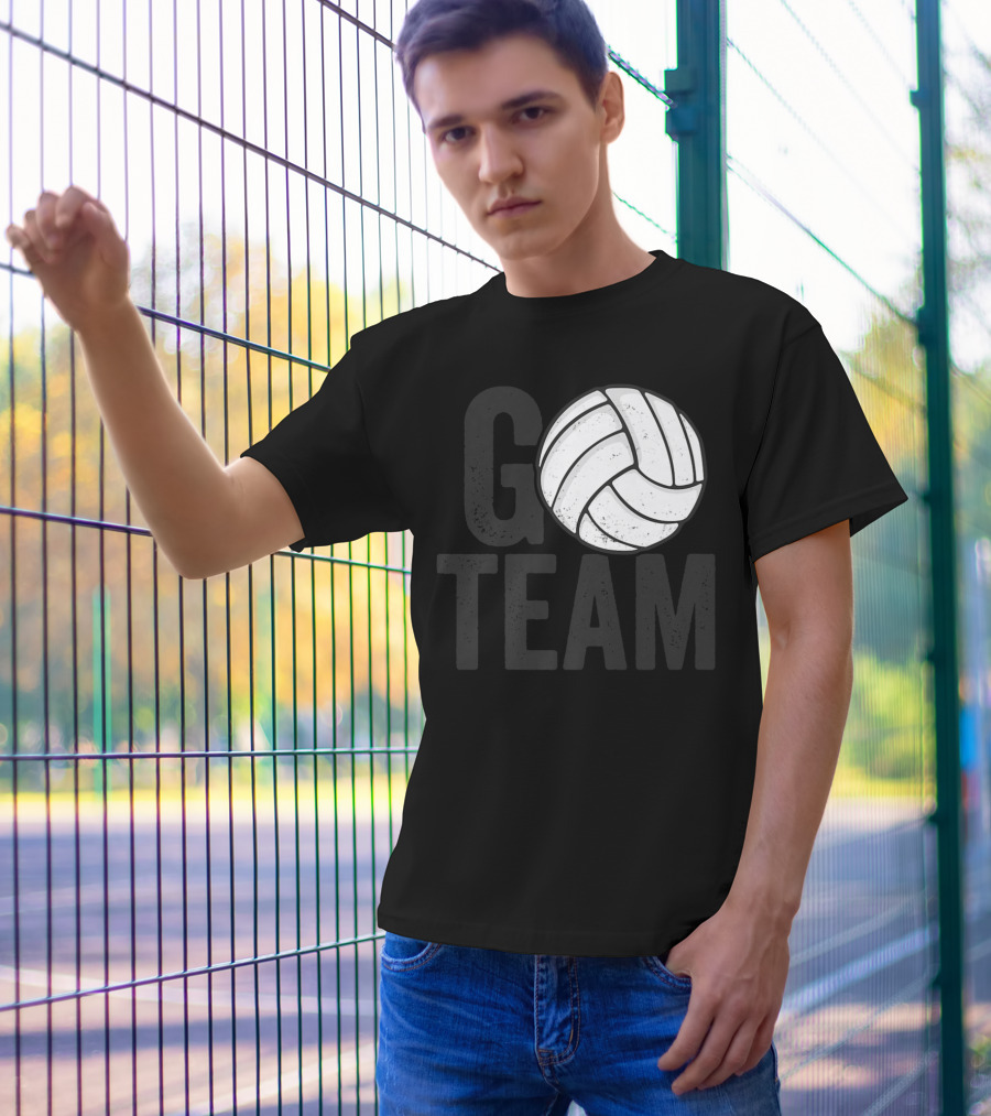 Go Team Volleyball Player Team Coach Family16 Volleyball T-Shirt