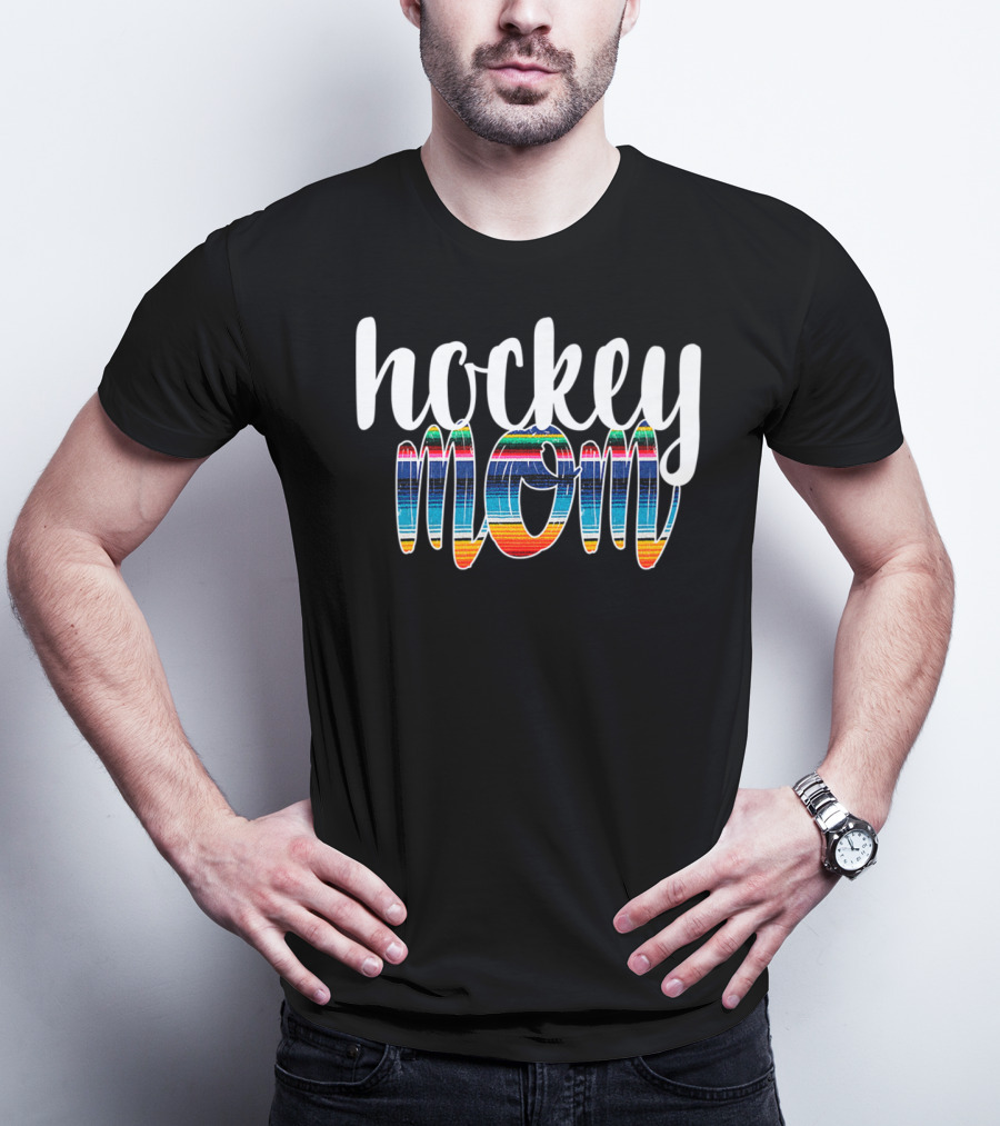 Hockey Mom Boho Serape Stripes T-Shirt