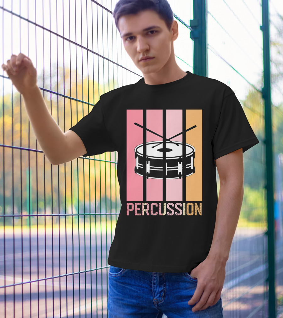 Percussion Drum Band Mom Marching Band School T-Shirt