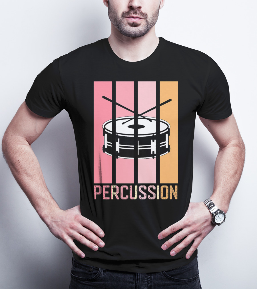 Percussion Drum Band Mom Marching Band School T-Shirt