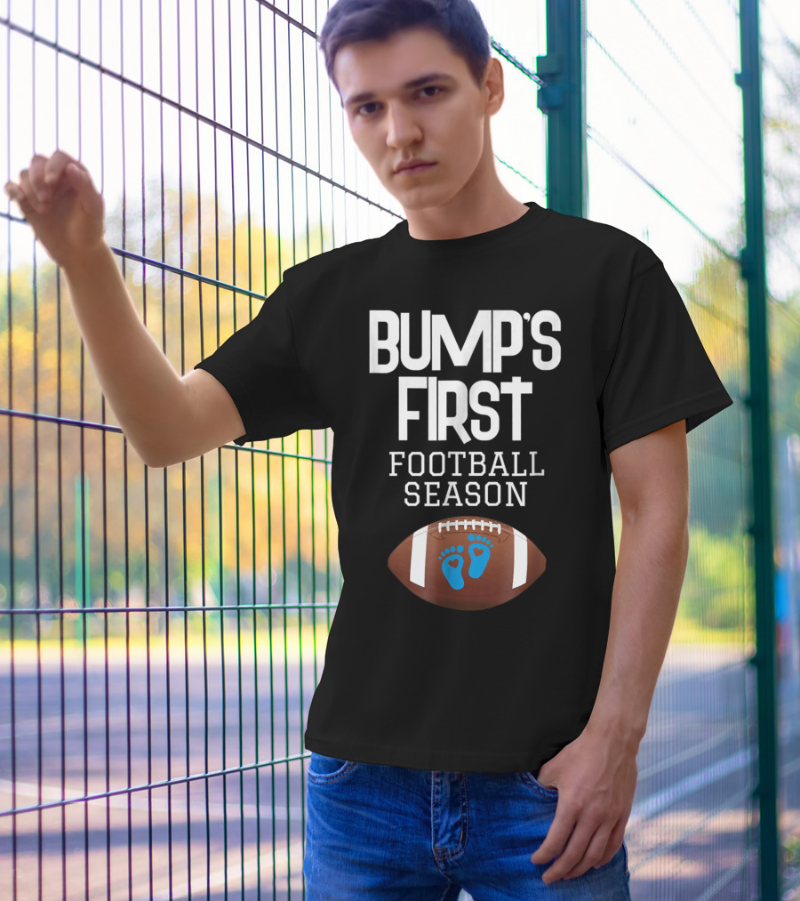 Bump's First Football Season New Mom To Be T-Shirt
