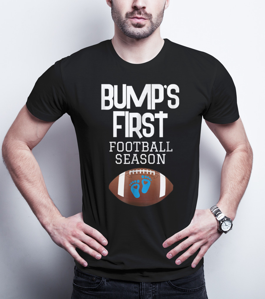 Bump's First Football Season New Mom To Be T-Shirt