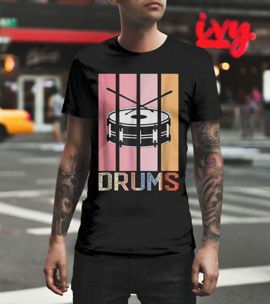 Drum Mom Marching Band High School Drums Drums95 T-Shirt