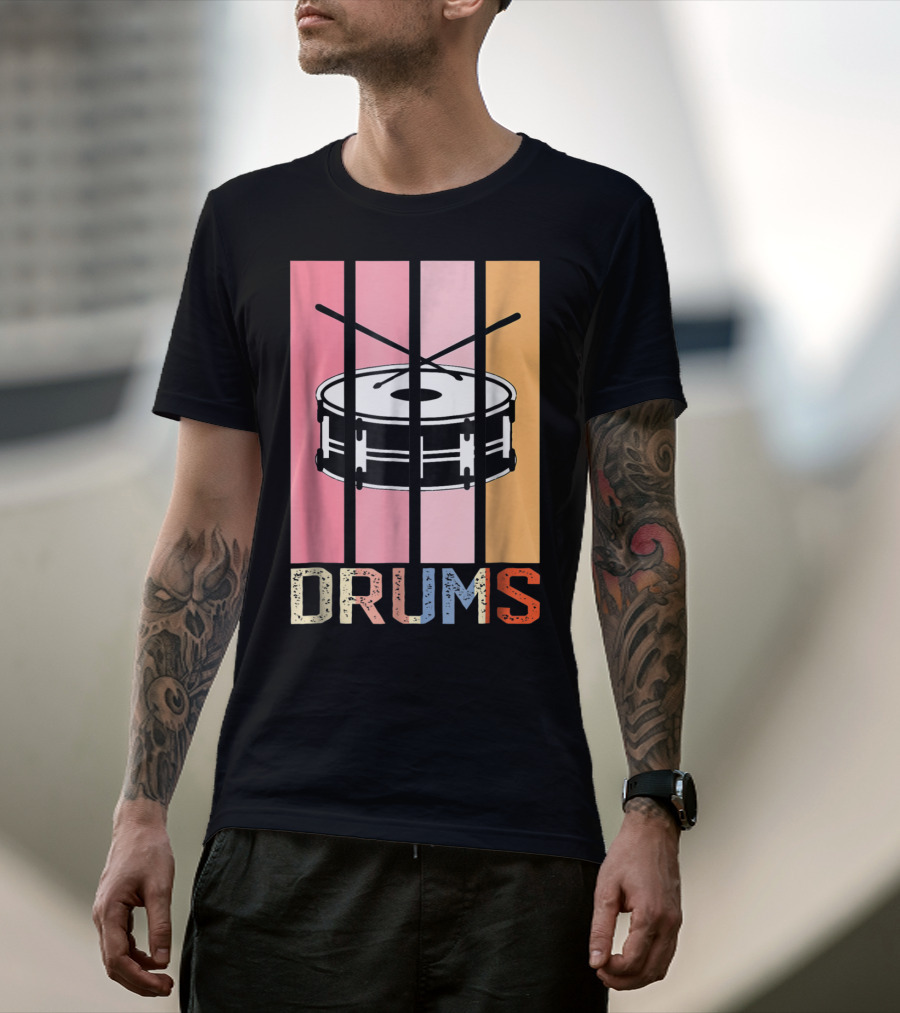 Drum Mom Marching Band High School Drums Drums95 T-Shirt