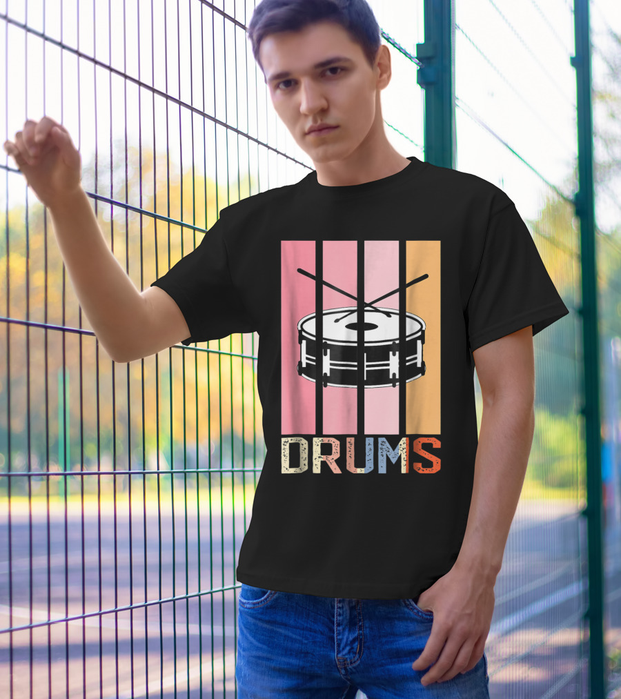 Drum Mom Marching Band High School Drums Drums95 T-Shirt