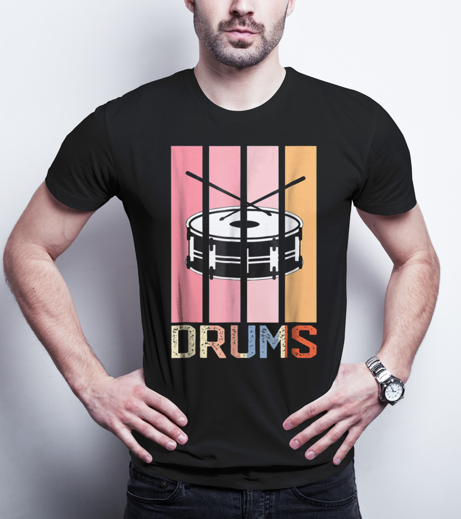 Drum Mom Marching Band High School Drums Drums95 T-Shirt